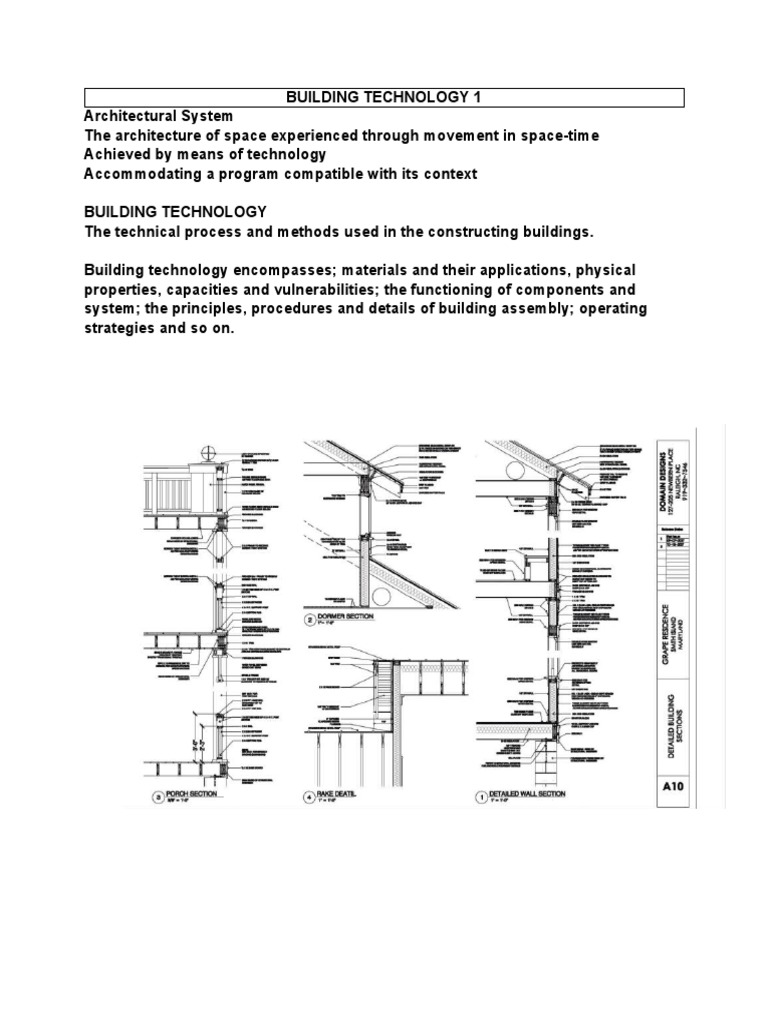 Building Technology 1 | Download Free PDF | Concrete | Rock (Geology)