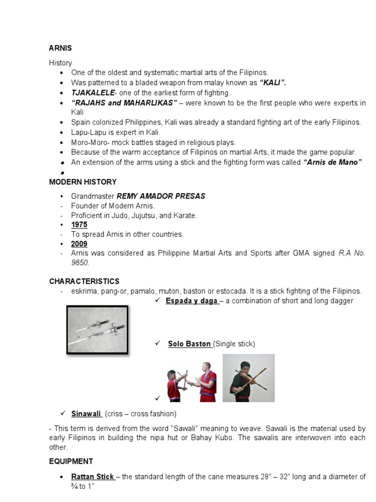 ARNIS | Download Free PDF | Gymnastics | Anatomical Terms Of Motion