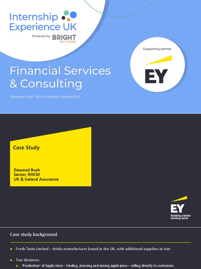 Ieuk22 FS&C Work Sample - Ey | PDF | Cost Of Living | Risk