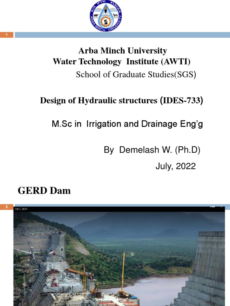 Design of Hydraulic Structures Overview | PDF | Dam | Spillway