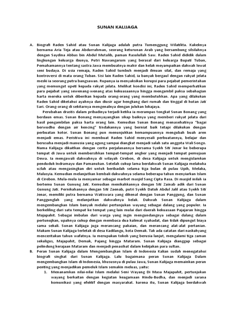 Sunan Kalijaga | PDF