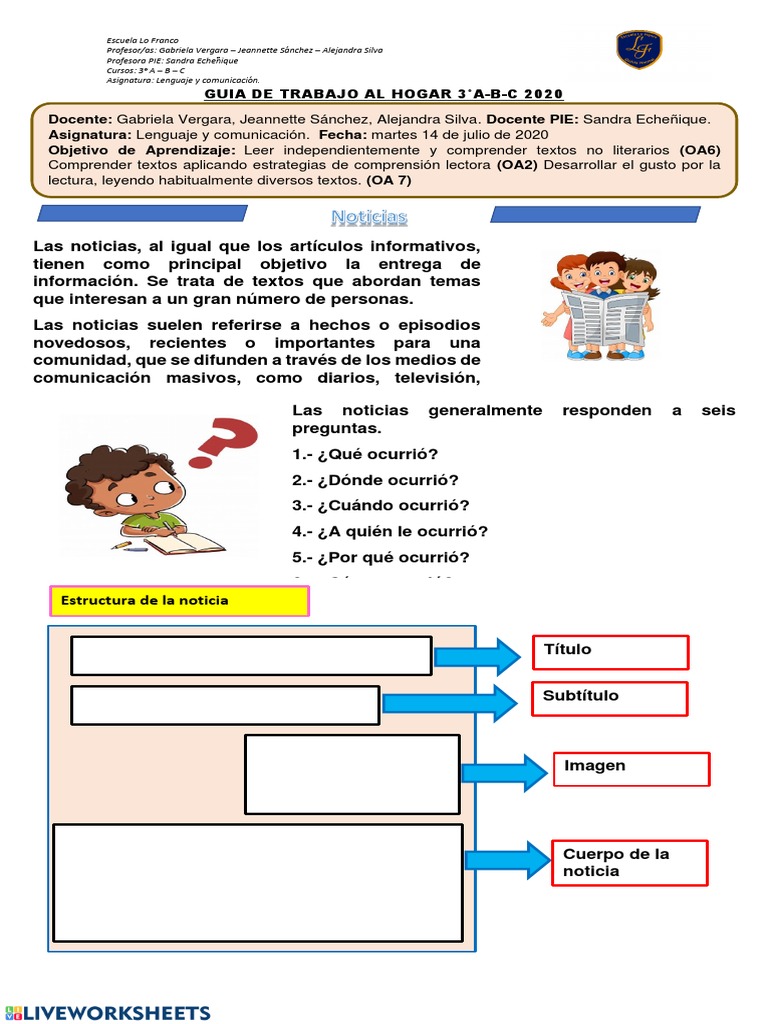 La Noticia Comprension | PDF | Ciencia cognitiva | Comunicación