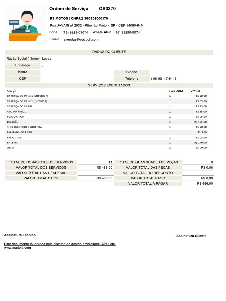 Nota Lucas | PDF