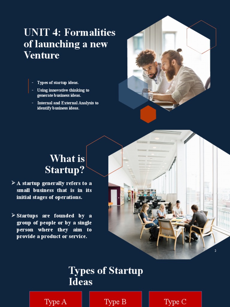 UNIT 4: Formalities of Launching A New Venture | PDF | Startup Company ...