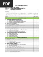 Form 4.1 Self Assessment Checklist | PDF | Computer Network | Wi Fi