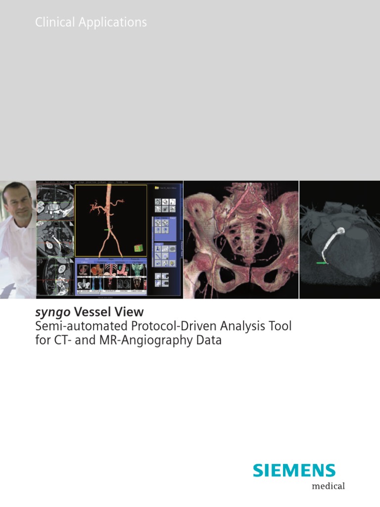 Clinical Applications: Syngo Vessel View | PDF | Ct Scan | Medicine