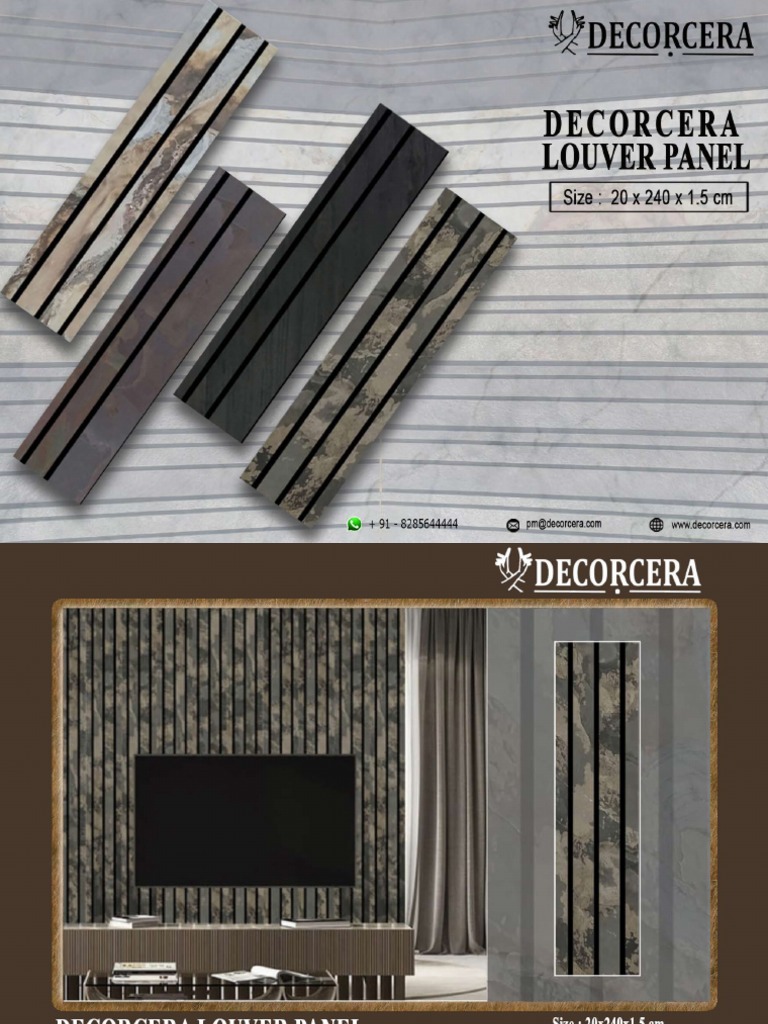 Deco Louver Panel 20x240x1.5cm | PDF