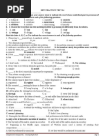 English Grammar Diagnostic Test (With Answers) PDF | PDF