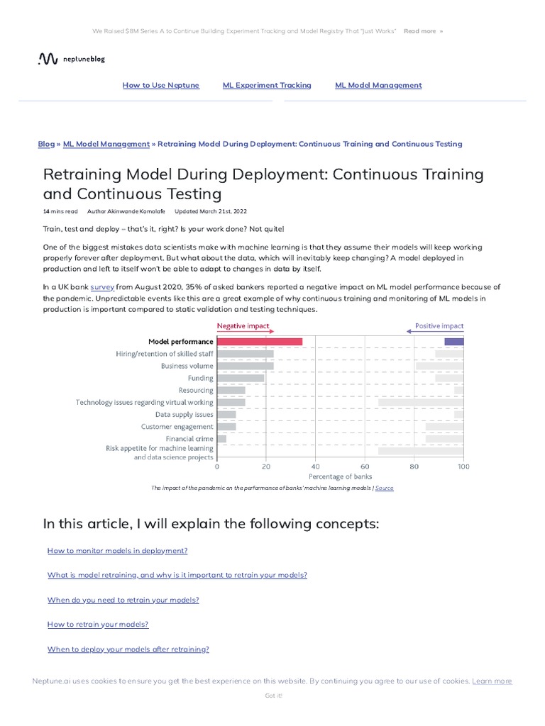Retraining Model During Deployment - Continuous Training and Continuous ...