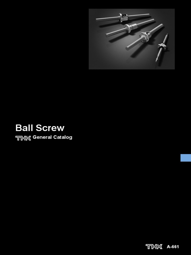Ball Screw: General Catalog | PDF | Friction | Screw
