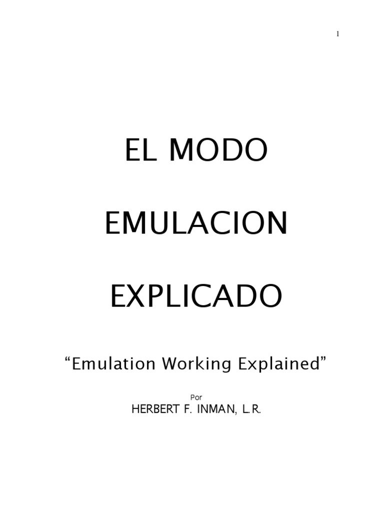 El Modo Emulacion Explicado | PDF | Masonería | Rituales