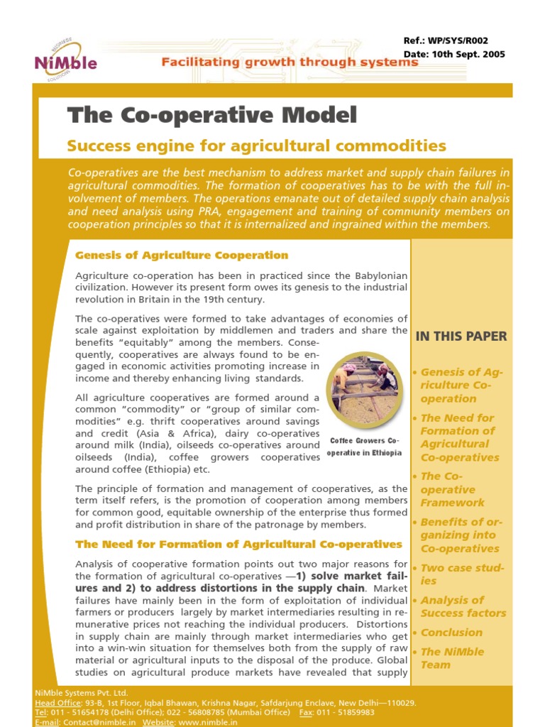 The Cooperative Model | PDF