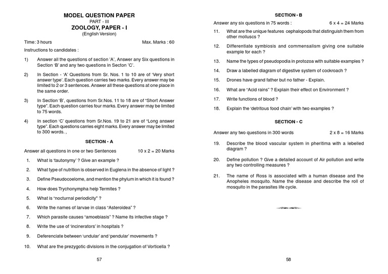 Zoology | PDF | Science & Mathematics