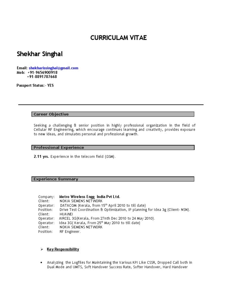 Shekhar | PDF | 3 G | Computer Network