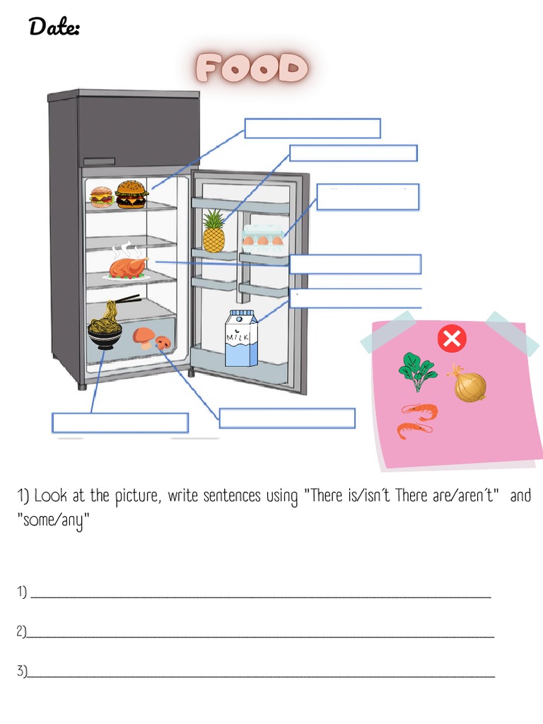 FOOD Worksheet There Is There Are | PDF