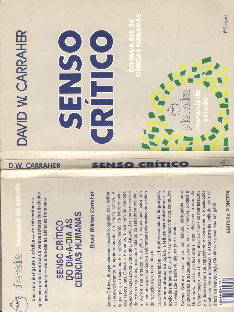 David W. Carraher - Senso Crítico - 6 Edição - Completo | PDF