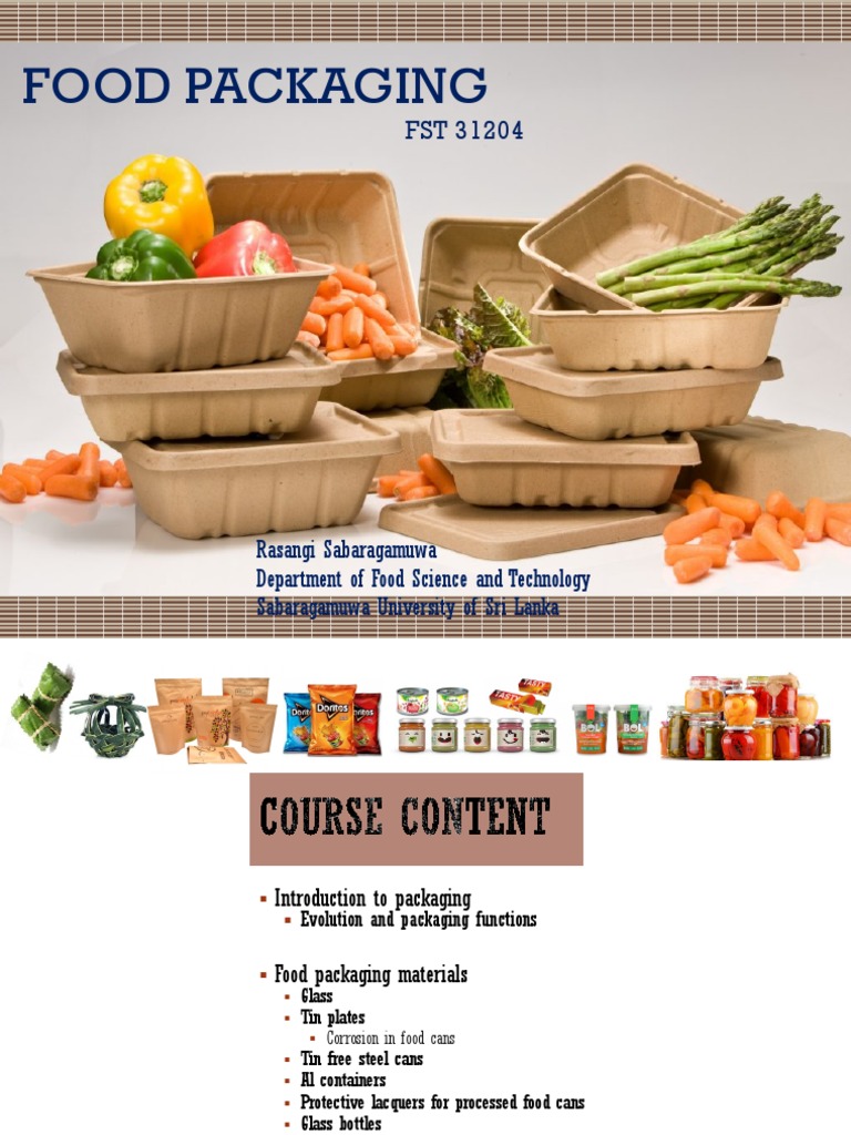Introduction To Food Packaging | PDF | Packaging And Labeling | Foods