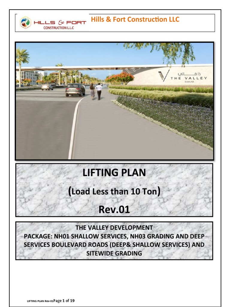 Lifting Plan | PDF | Crane (Machine) | Emergency