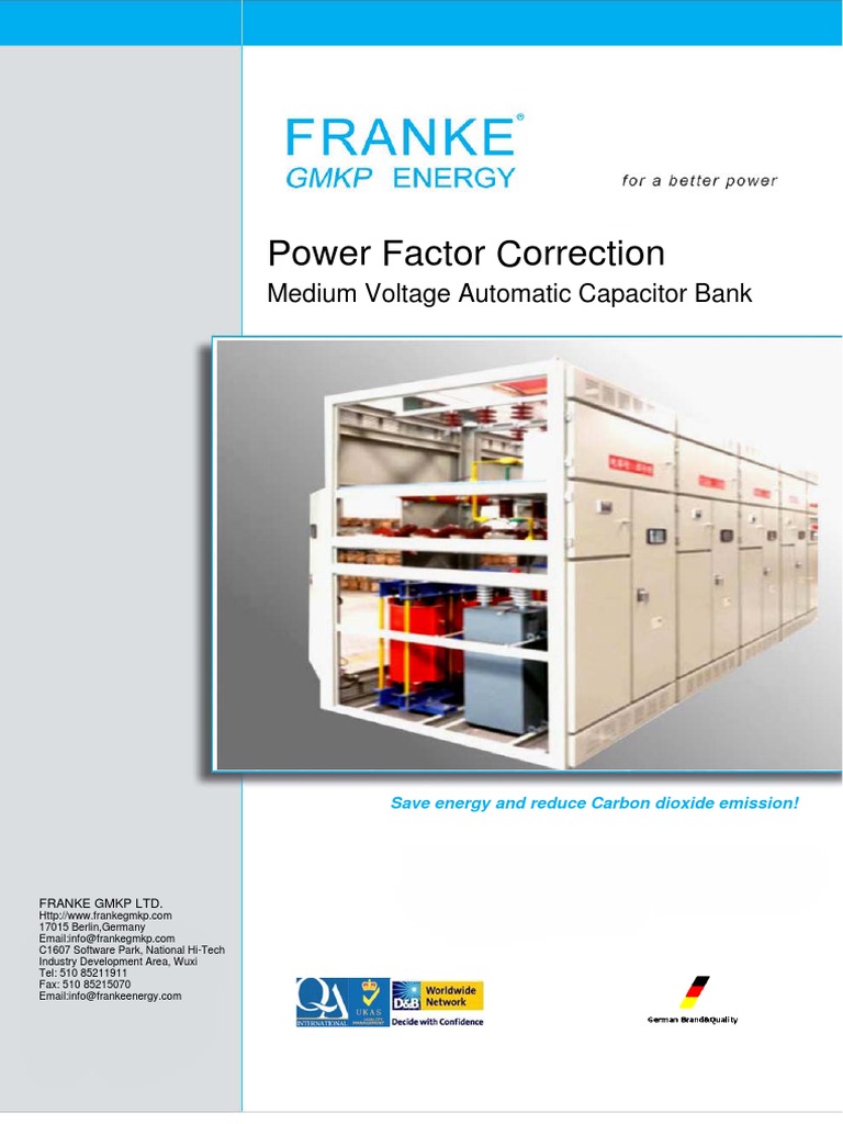 Power Factor Correction | PDF | Capacitor | Fuse (Electrical)