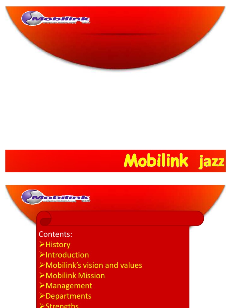 Mobilink Jazz | PDF