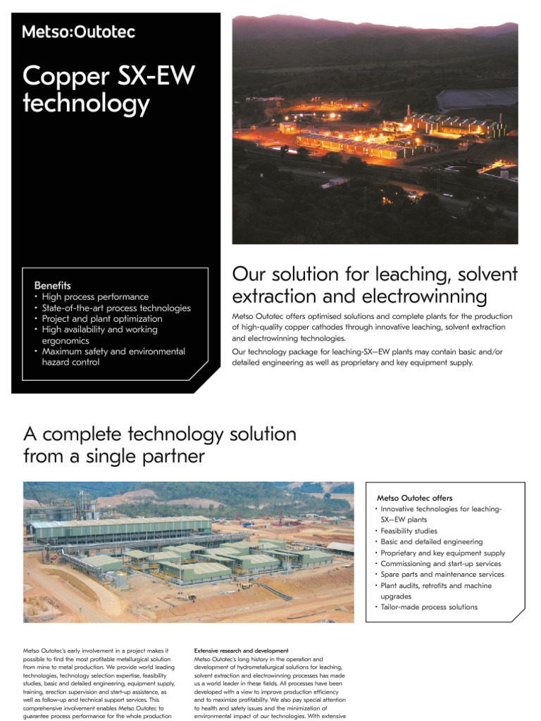 Copper SX-EW Technology: Our Solution For Leaching, Solvent Extraction ...