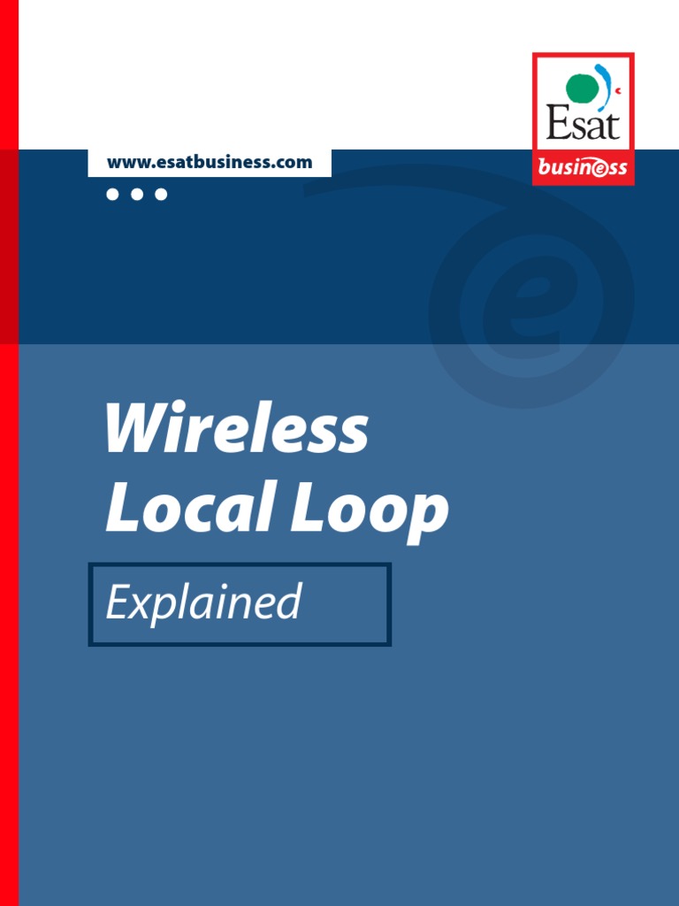 Wireless Local Loop: Explained | Download Free PDF | Internet Access ...