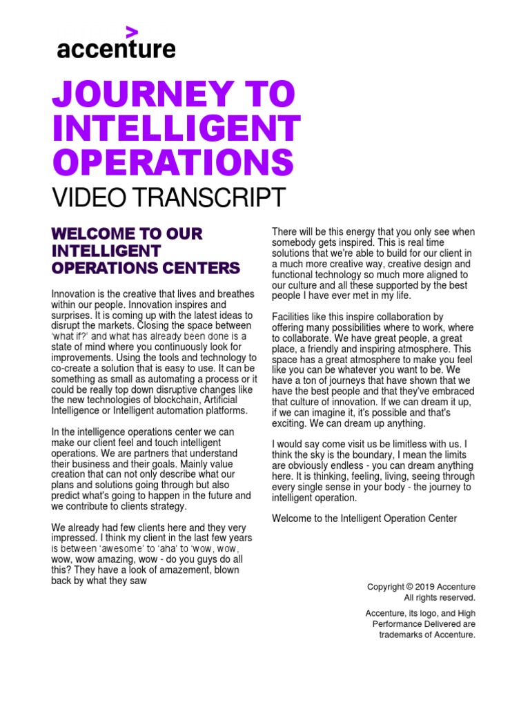 Accenture-Journey-to-Intelligent-Operations | PDF | Innovation ...