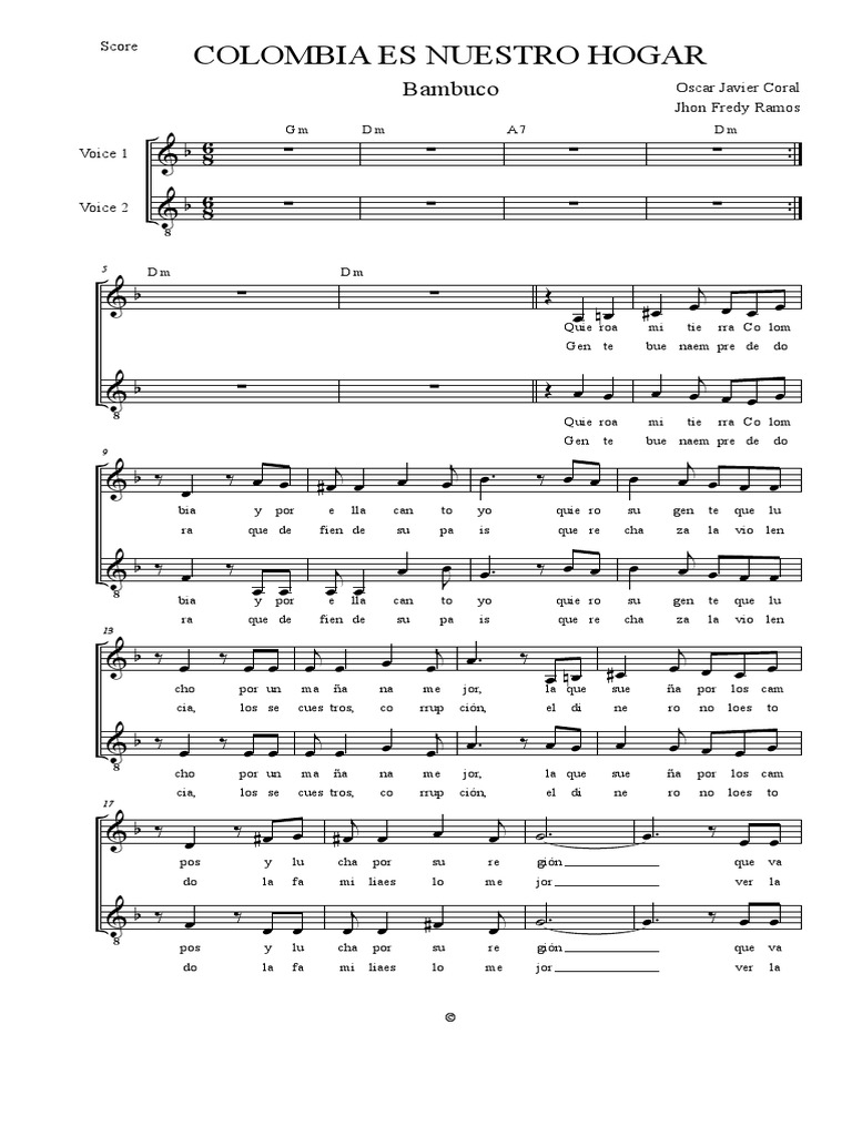 Colombia Es Nuestro Hogar | PDF