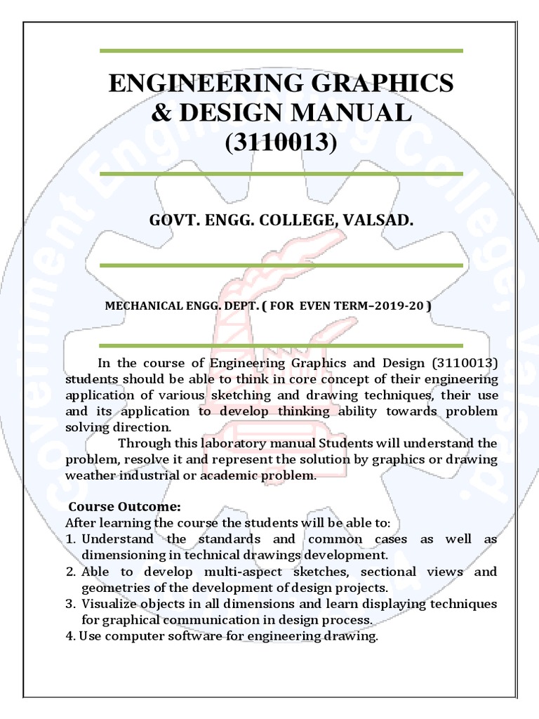 Engineering Graphics & Design Manual (3110013) : Govt. Engg. College ...