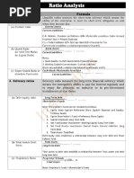 Accounting Ratios Formulas Sheet | PDF | Debt | Revenue