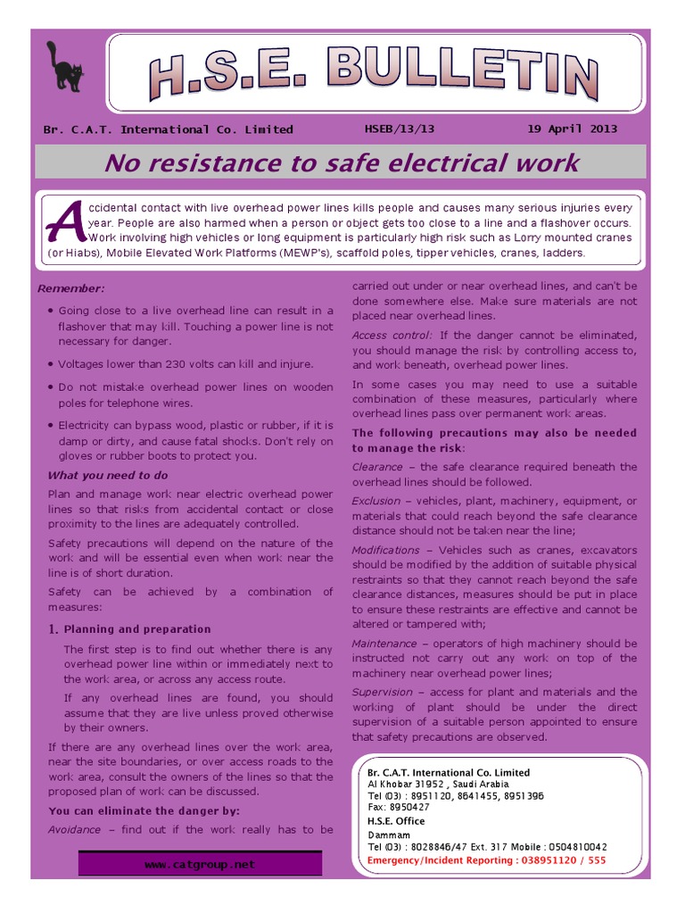13 Overhead Powerline | PDF | Electric Arc | Crane (Machine)
