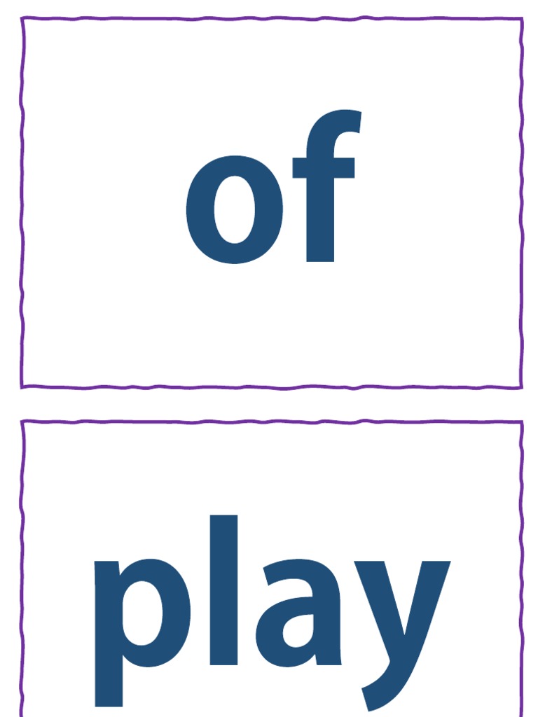 Sight Words Printable | PDF