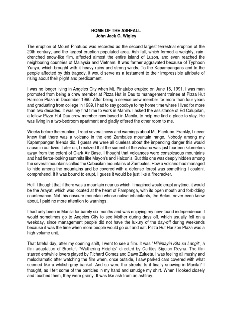 Home of The Ashfall | PDF | Physical Geography