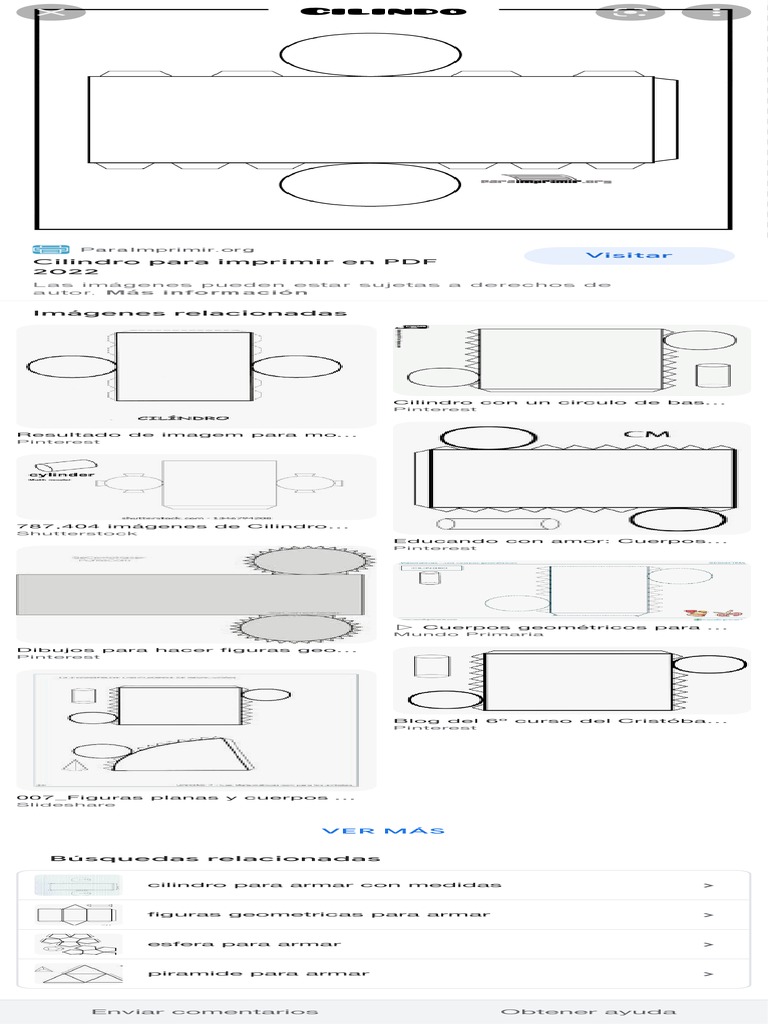 Plantillas Y Moldes De Cilindro Para Imprimir Pdf