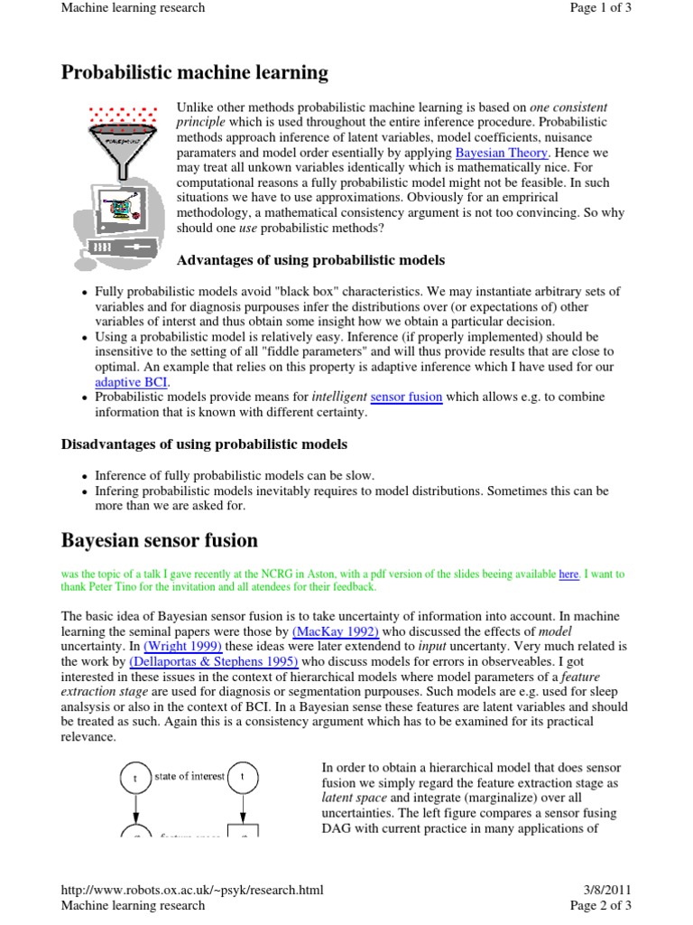 Probabilistic Machine Learning: Advantages of Using Probabilistic ...