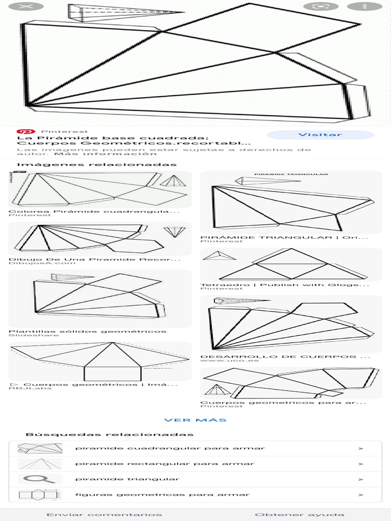 Piramide Triangular Cuerpos Geometricos Para Armar PRISMA TRIANGULAR