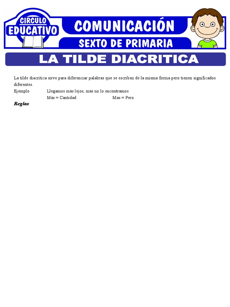 Tilde Diacrítica: Reglas y Ejercicios | PDF | Adjetivo | Adverbio