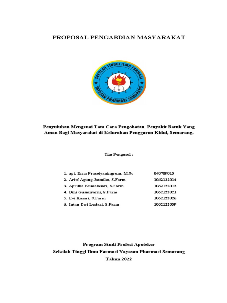 Proposal Pengabdian Masyarakat Stifar | PDF