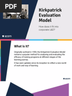 Introduction To The New World Kirkpatrick® Model | PDF | Learning | Knowledge