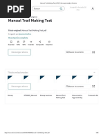 Trail Making Test (TMT) - Spanish Version | PDF