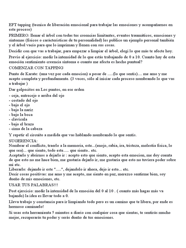TAPPING | PDF | Las emociones | Ira
