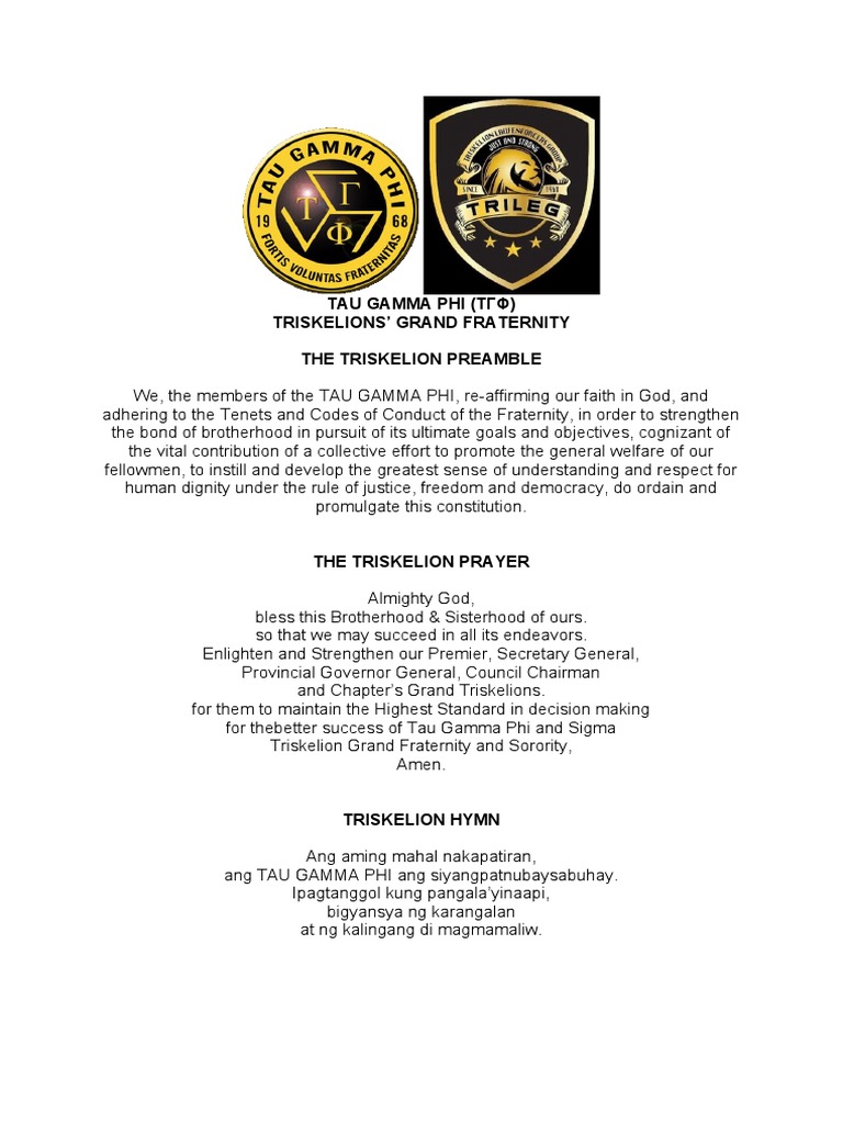 Tenets of TRISKELION | PDF