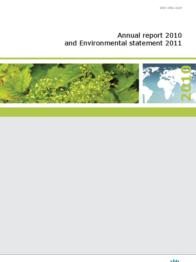 European Environment Agency Annual Report 2010 and Environmental ...