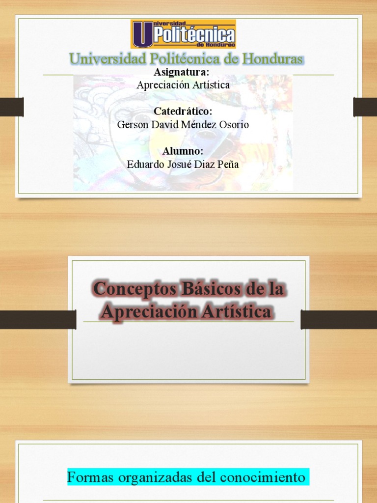Conceptos Básicos de La Apreciación Artística | PDF | Color ...