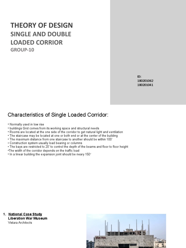 Theory of Design: Single and Double Loaded Corrior | PDF | Apartment ...