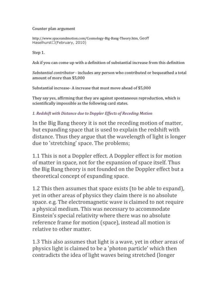 Counter Plan Argument | PDF | Young Adult