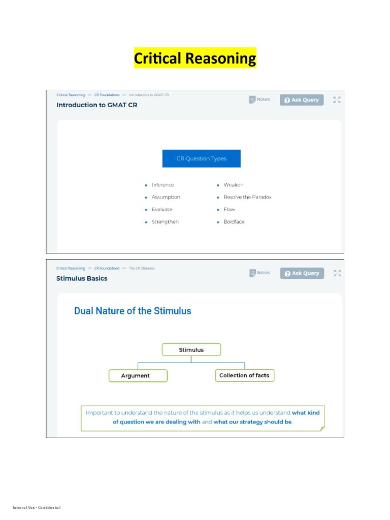 Mastering Critical Reasoning Techniques | PDF