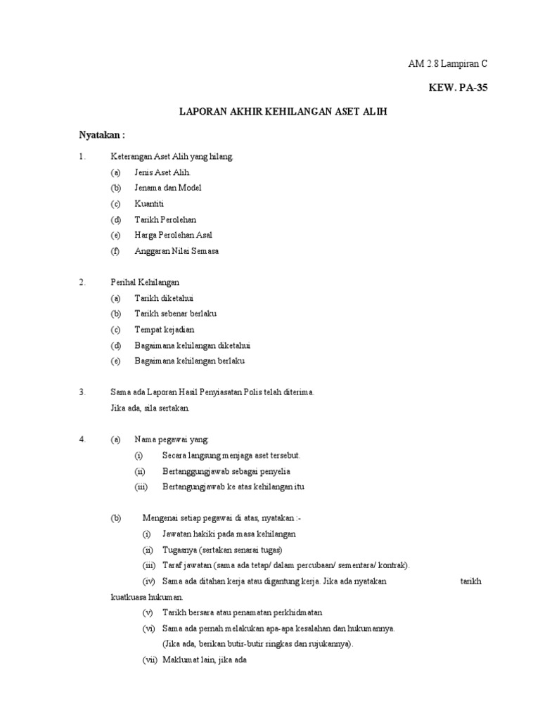 KEW - PA-35 (New) | PDF