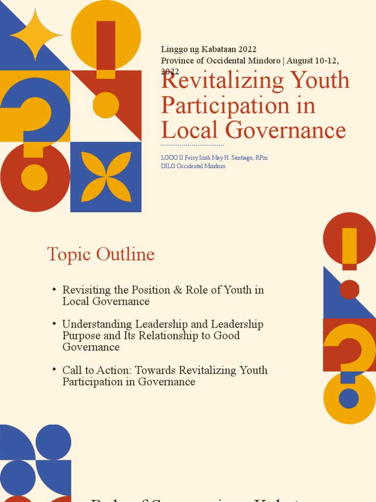 LNK - Revitalizing Youth Participation in Local Governance | PDF ...
