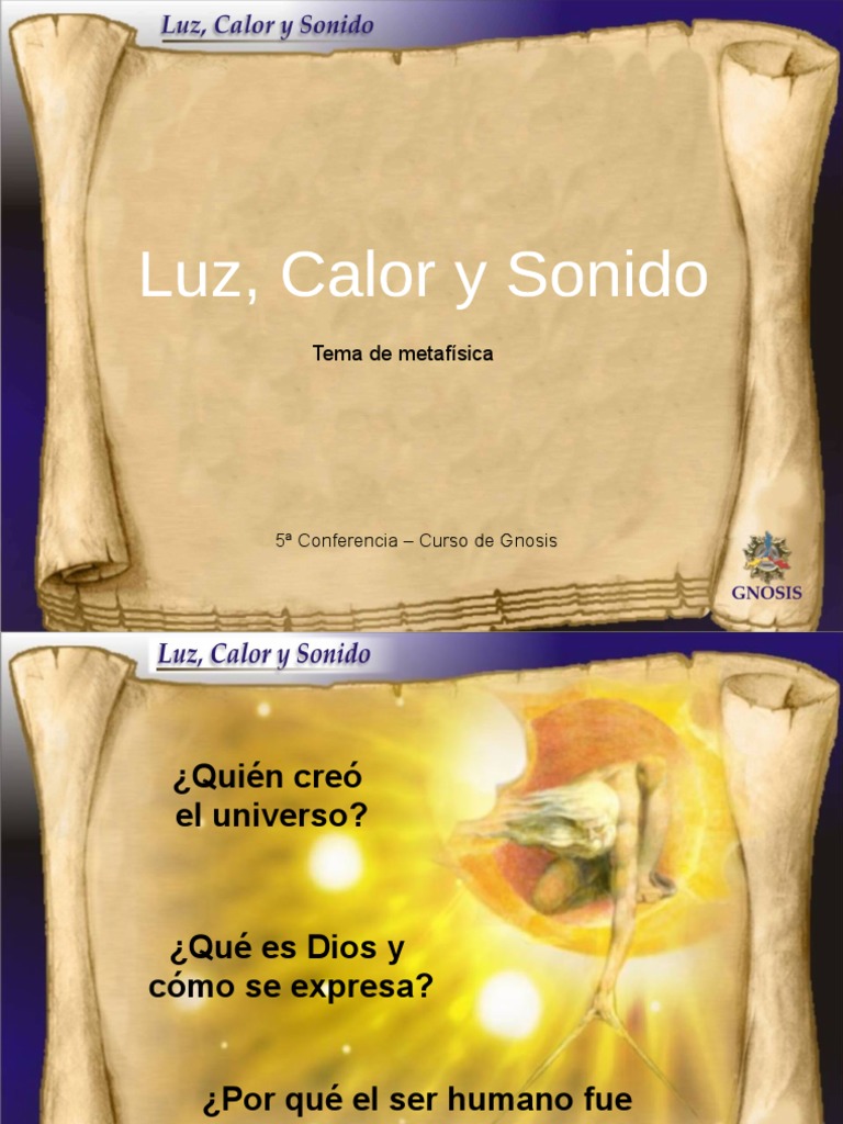 05-Luz, Calor y Sonido | PDF | Sonido | Dios